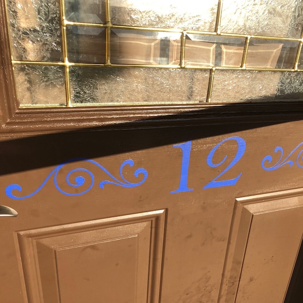 Home Address, Front Door, Front Door Decal, Home Address Decal, Address ...