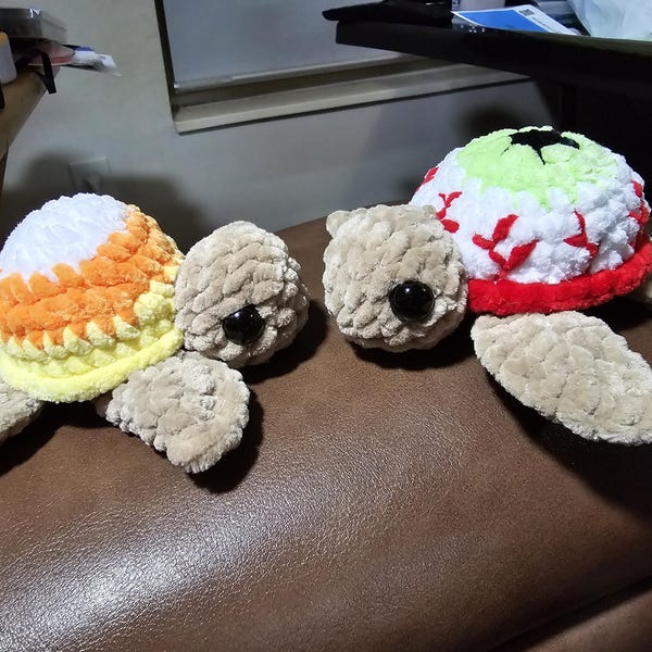 Halloween Turtle Crochet PDF PATTERN Bundle | Candy Corn Turtle ...