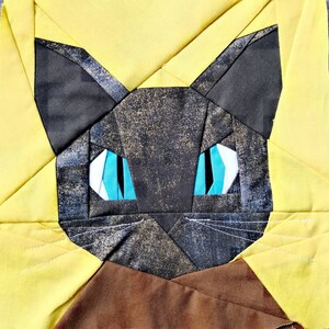 SIAMESE KITTEN Paper Pieced Block Pattern in PDF - Etsy