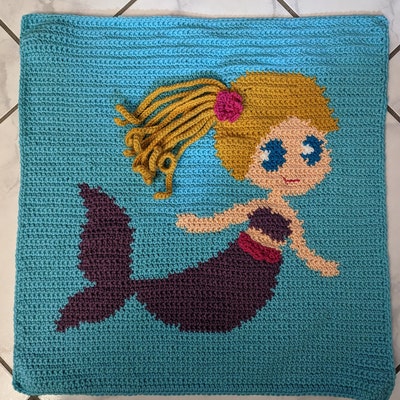 Crochet Pattern Pillow, Crochet Cushion Pattern, Intarsia Crochet ...