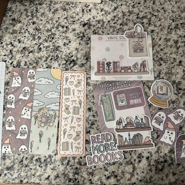 Romance Reader Sticker Pack Bookish Girlie Bibliophile Water Resistant ...