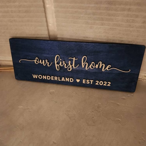 Home Sweet Home Sign, Our First Home Sign, New Home Sign, Housewarming ...