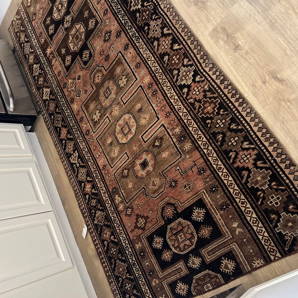 6.1x9.3 TURKISH KILIM, Pastel White Turquoise Yellow FLATWEAVE Vintage ...