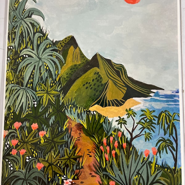 Napali Coast: Wall Art, Art Print, Napali, Hawaii, Kauai, Tropical Art ...