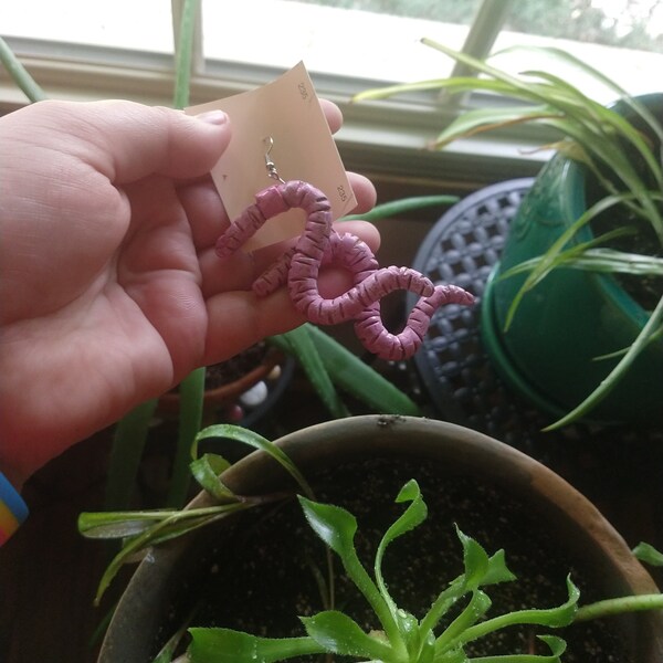 Worm Clay Earrings - Etsy