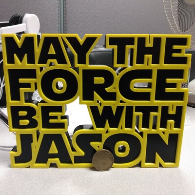 Custom Star Wars Style Name Plate Personalised Desk Sign Boy - Etsy Canada