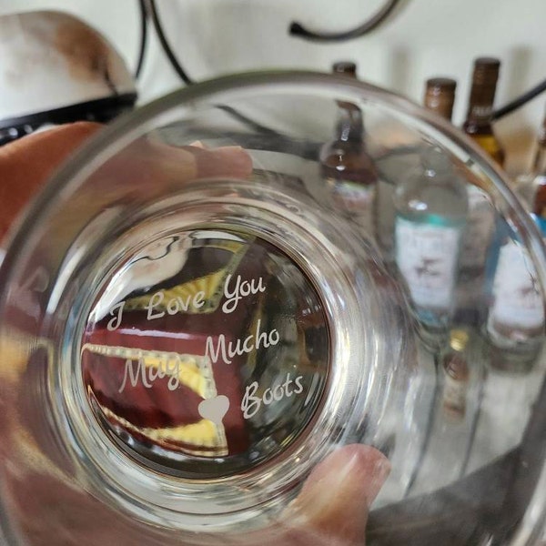Personalized Handwriting Whiskey Glass Engrave Your Handwritten Message ...
