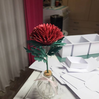 China Aster Easy Paper Flower Templates Instant Download SVG Silhouette ...