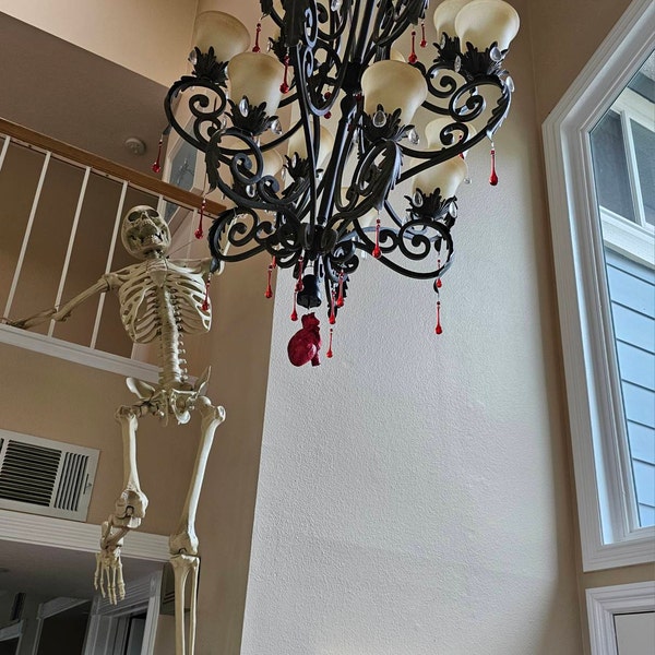 Halloween Horror Prop Life Size Realistic Resin Full Mouth Set of Teeth ...