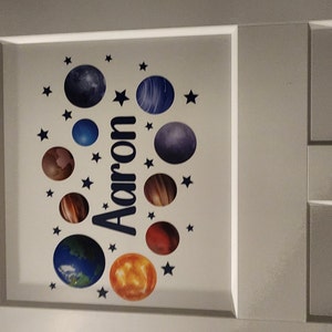 Astronaut Name Wall Decal, Kids Room Decor, Watercolor Astronaut Decal ...