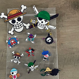 Straw Hat Luffy Crew Stickers One Piece - Etsy