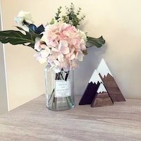 Wooden Mountain Decor, Nursery Decor, Rustic Wedding Table Numbers ...