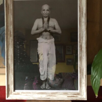 Sri Anandamayi Ma Wooden Framed Portrait Female Guru Photo Sage ...