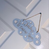 Name Cloud - Nursery - Cloud Sign - Personalised - Children’s Bedroom ...