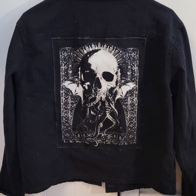 Cthulhu, Elder Gods, Back Patch, Cthulhu Back Patch, Canvas Back Patch, Cloth Patch, Canvas ...