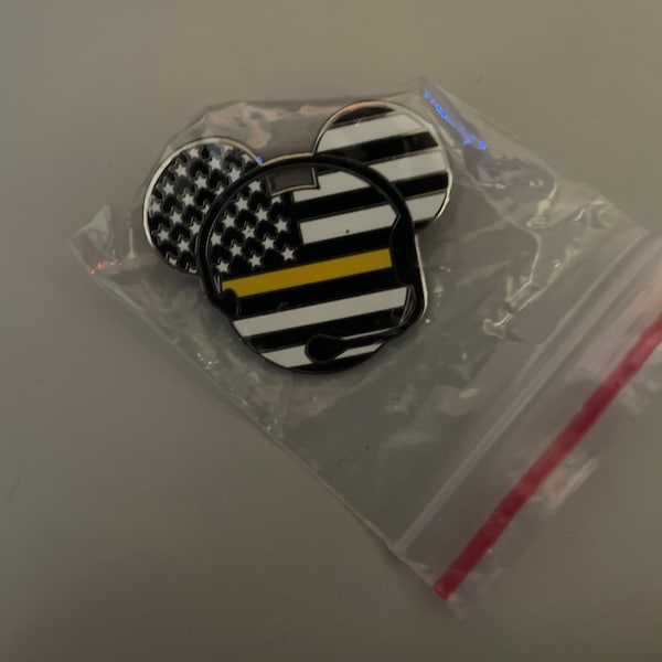 Thin Blue Line Mickey Hat Pin - Etsy