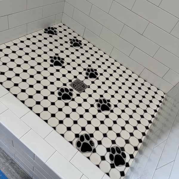 6 Inch Dog Paws Tile - Etsy