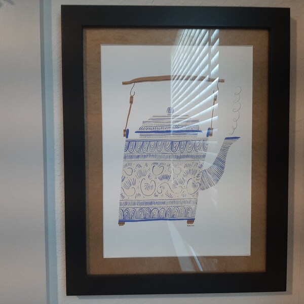 Fancy Toad Portrait Art Print Woodland Animal Baby Home Decor Gender ...