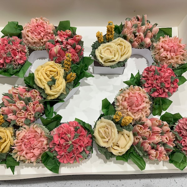 Cupcake Number Boxes, Instruction Guide & Templates, Instant Download ...