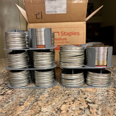 Stackable Canning Jar Lid & Ring Organizers - Etsy