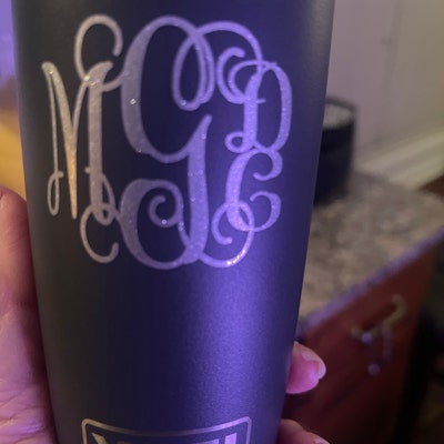 4 Letter Monogram Decal, Monogram Car Decal, Four Letter Monogram ...