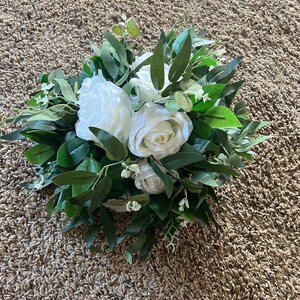 White Rose Flower Arch Flower Garland Flower Wedding Backdrop Flower ...