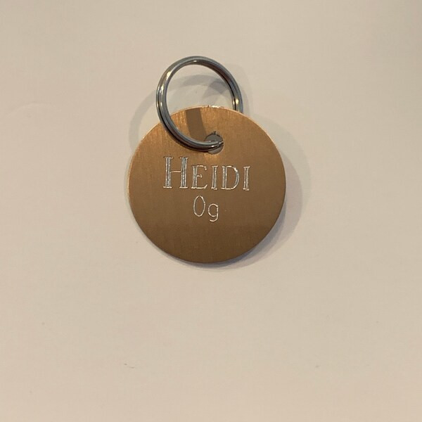 1" Round ID Tag | Great for Horse Blankets - Bridles - Dog or Pet Tags ...
