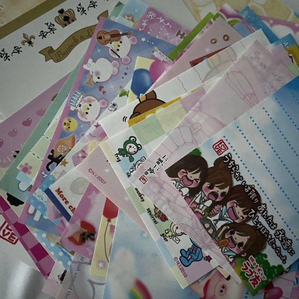 RETRO 2000s Japanese Memo Sheet Grab Bags! RARE KAWAII - Crux, Q-lia, Kamio, San-x, Sanrio ...