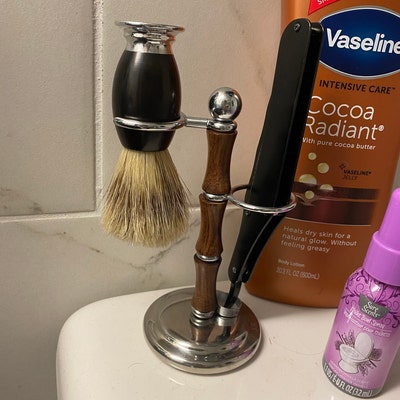 3 Edge Beard & Mushtache Clean Shave Safety Razor With Resin - Etsy UK