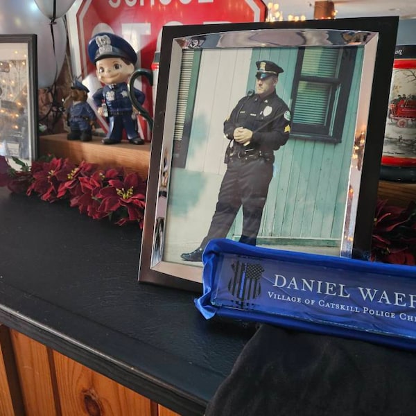 Police Officer Glass Office Desk Name Plate, Clear Chief of Police ...