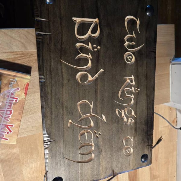 Two Rings to Bind Them Sign Engraved Rustic Wood Wedding Sign With ...