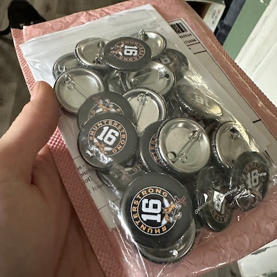 Blank Button Pins Blank Face Buttons white or Black, FREE SHIPPING ...