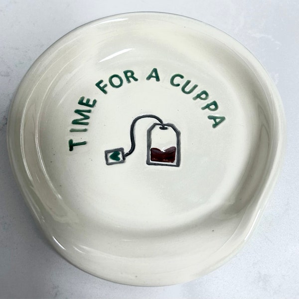 Tea Theme Gift Spoon Rest | Teaspoon Rest | Tea Bag Holder | Tea Lovers ...