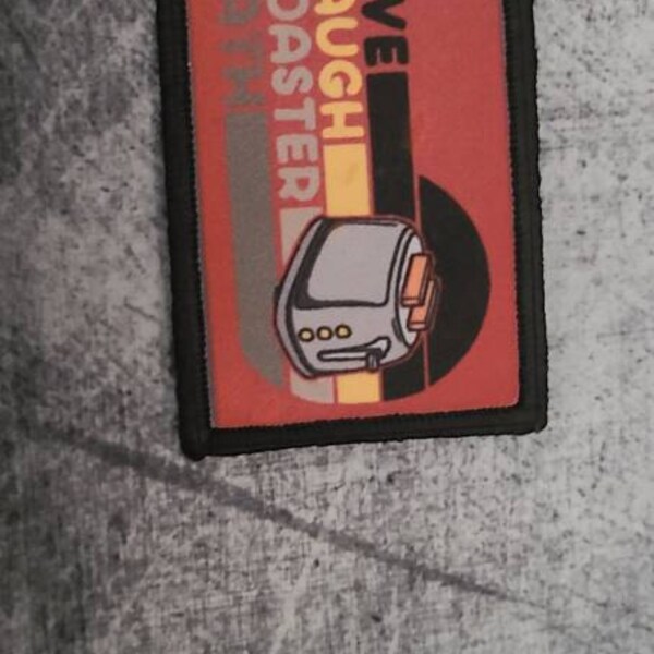 Live Laugh Toaster Bath Funny Morale Patch - 2x3 Hook and Loop - Etsy