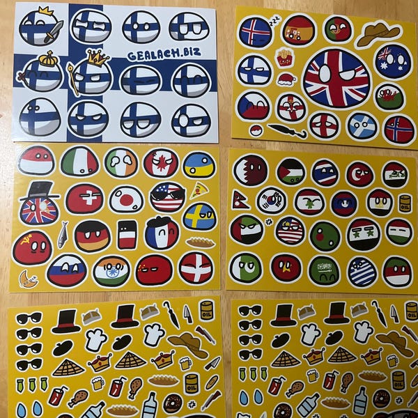 Countryball Birthday Card 20cm15cm - Etsy