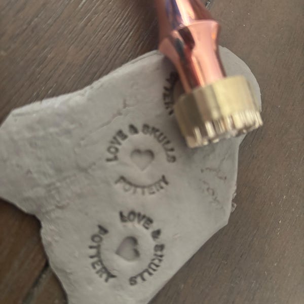 Ceramic Signature Stamp Logo, Custom Brass Stamp, Custom Clay Stamp ...