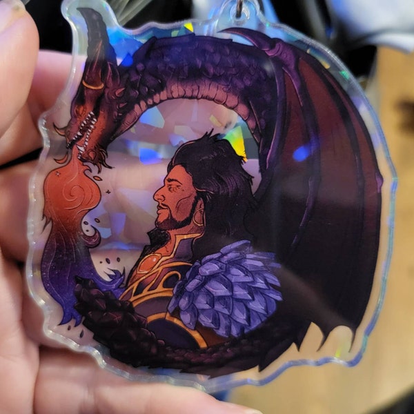 Wrathion Inspired 3" Star Holographic Charm - Warcraft Inspired ...