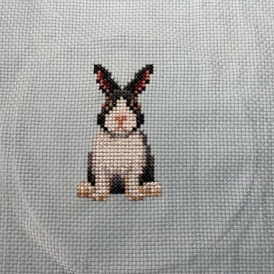 Cross Stitch Pattern dutch Rabbit DMC Chart Embroidery Printable PDF ...
