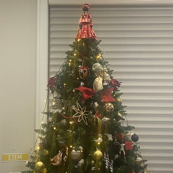 Christmas Tree Black Angel, African American Angel Tree Topper or Large ...