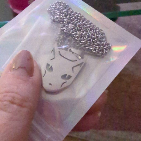 Bleach Quincy Ishida Uryuu Necklace, Ginrei Gojiaku Amulet Necklace ...