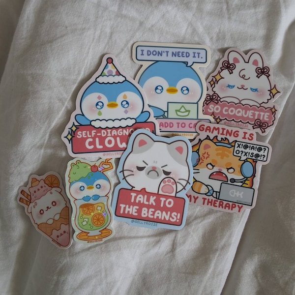 50 Cute Random Stickers Random Sticker Pack Sticker Bulk Sticker Bundle ...