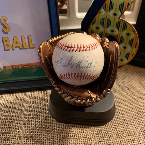 The Sandlot Babe Ruth Autographed 1930's Baseball. Licensed Replica ...