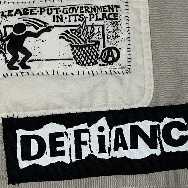 Defiance DIY Punk Patch - Etsy