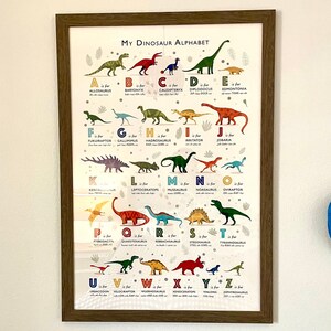 Dinosaur Alphabet Print, Toddler Room Decor, Classroom Decor, Perfect ...