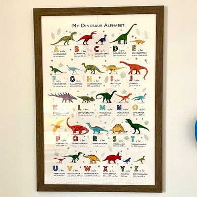 Dinosaur Alphabet Print, Toddler Room Decor, Classroom Decor, Perfect ...