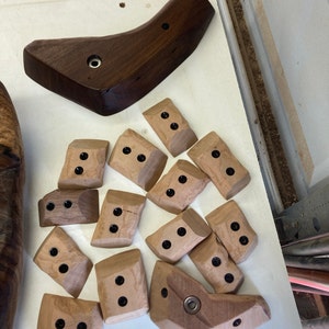Wood Climbing Holds, Medium Pinch or Crimp for Home Bouldering Wall ...