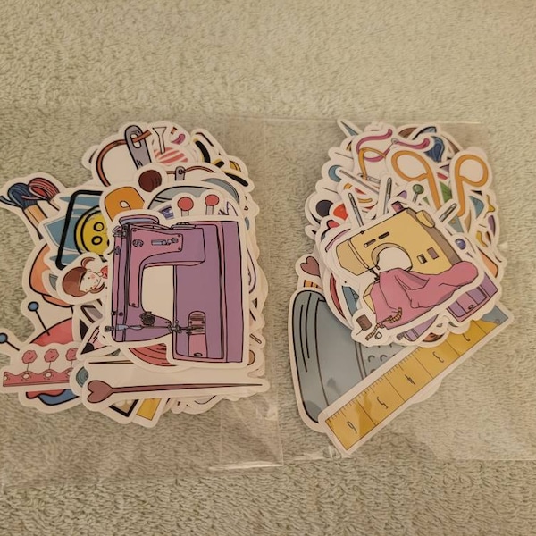 25/50 Vinyl Craft Theme Stickers, Die Cut Decal Set, Waterproof ...