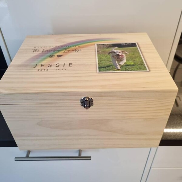 Personalised in Loving Memory of Photo Pet Memorial Keepsake Box - 5 ...