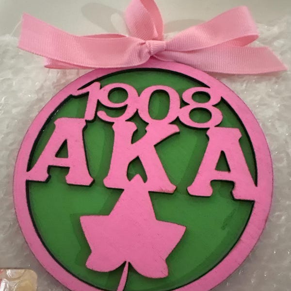 AKA Inspired Door Hanger, Wood Round - Etsy