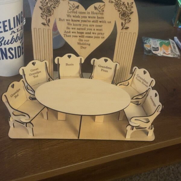 Wedding Memorial Display, Wedding Memorial Table, Remembrance Table ...